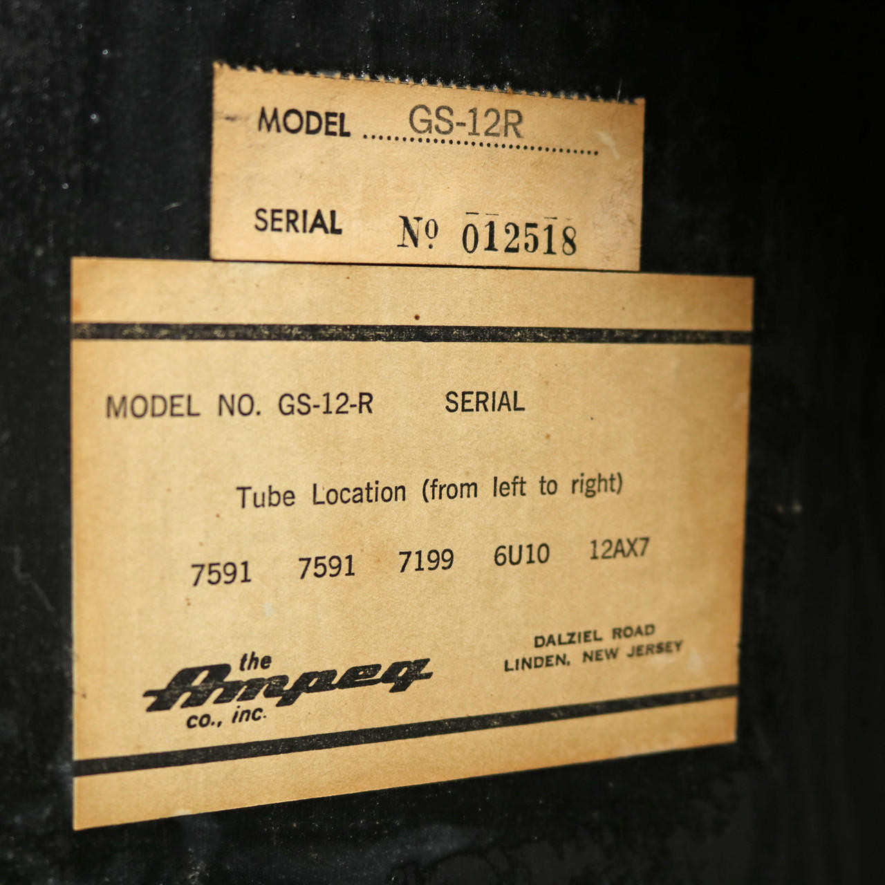 Vintage Ampeg GS-12R Reverberocket 2 25W 1x12 Tube Combo Amp - 1965 ...