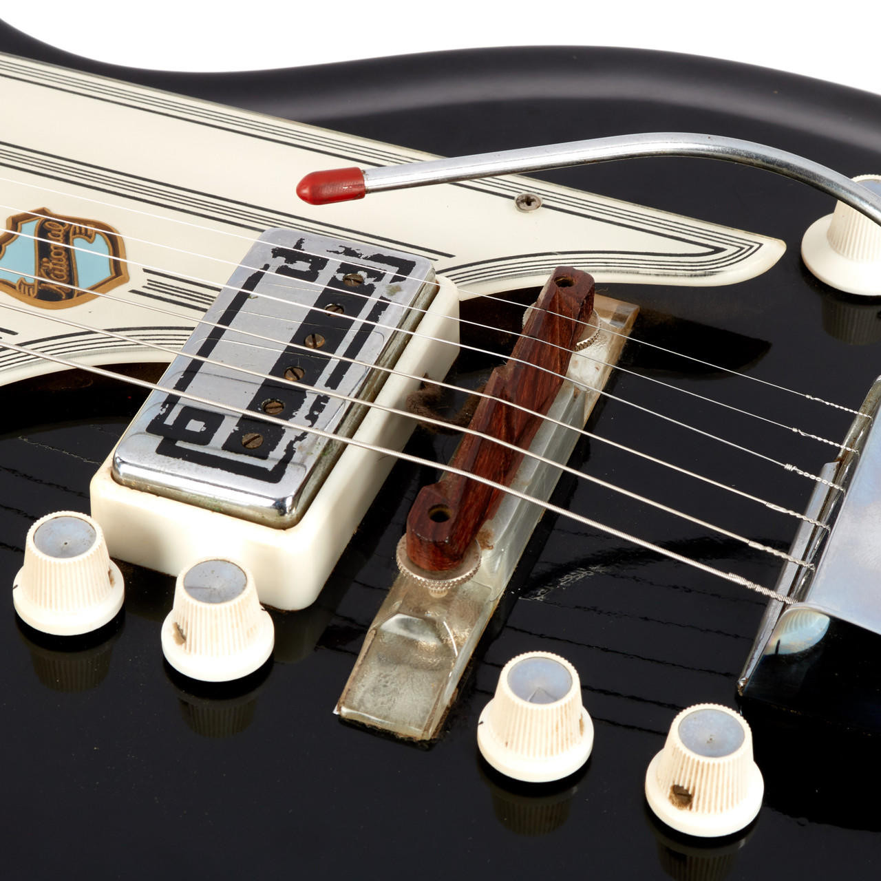 Vintage National Val-Pro Newport 88 Raven Black 1965 | Cream City Music