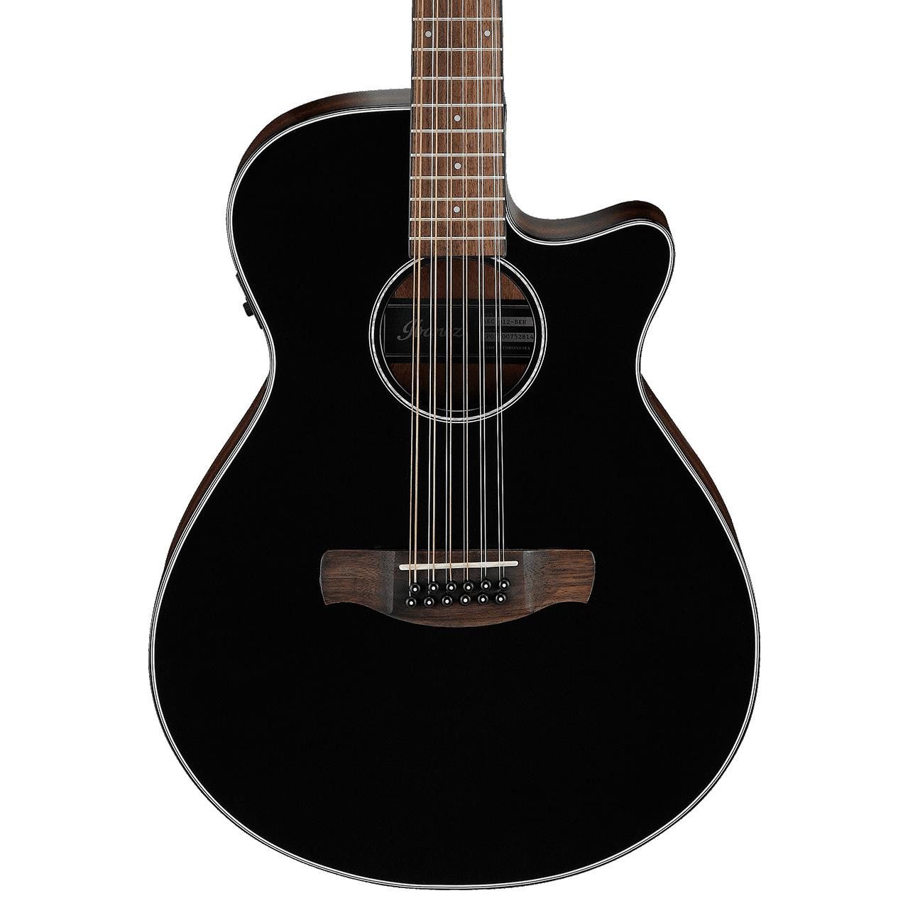 Ibanez AEG5012 Acoustic Electric 12 String - Black | Cream City Music