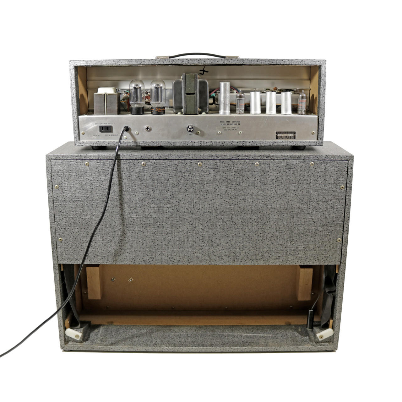 Vintage Silvertone 1484 35W 2x12 Tube Piggyback Amp 1963 | Cream City Music
