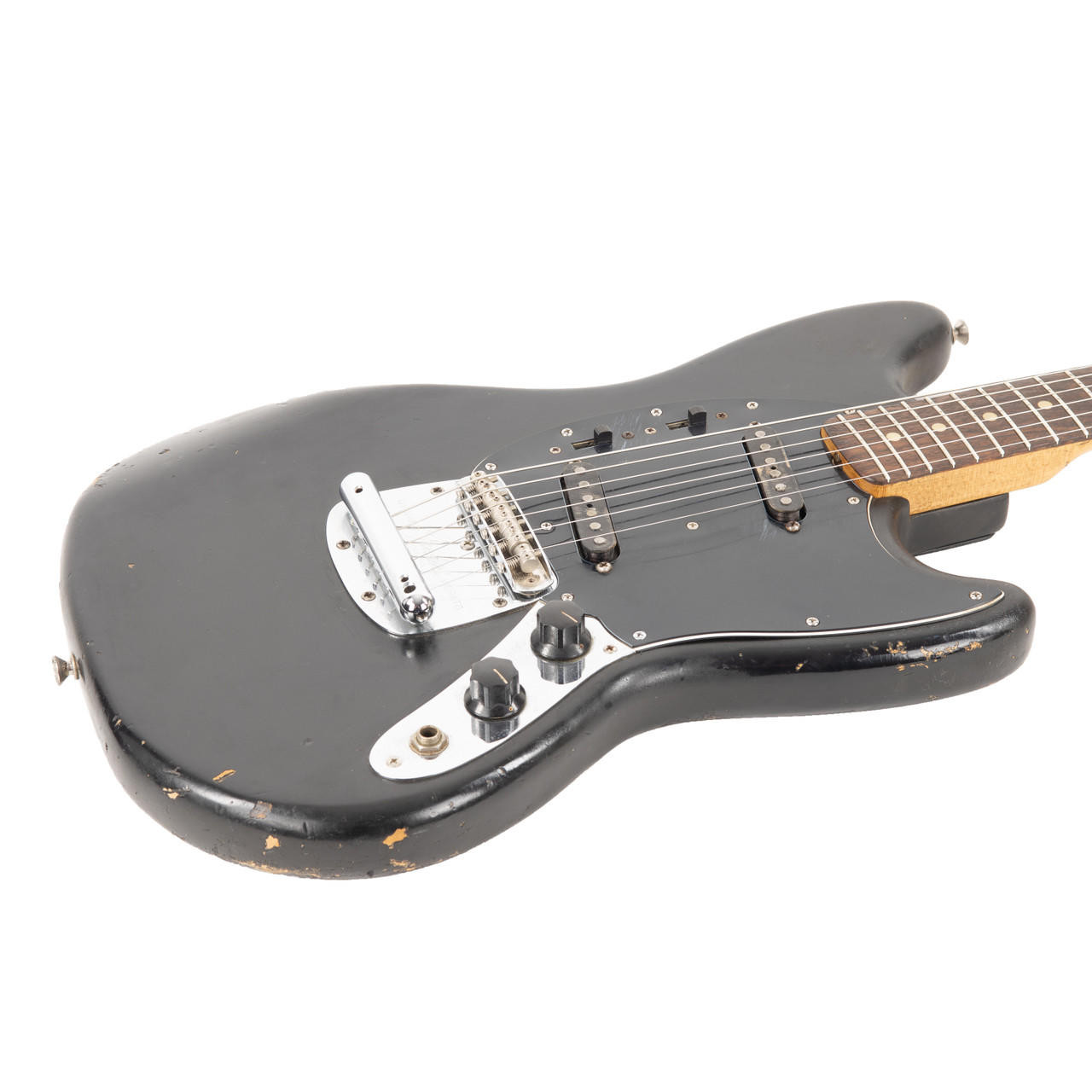 Vintage Fender Mustang Black 1975 | Cream City Music