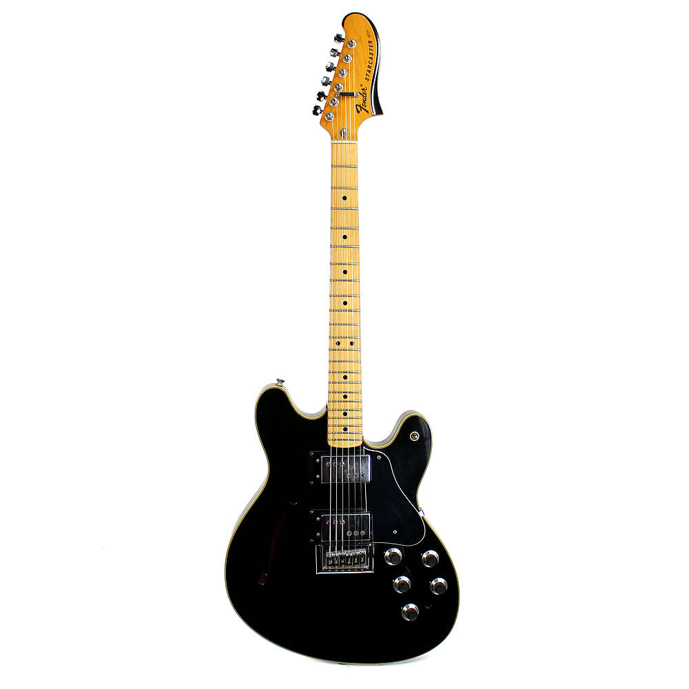 Vintage 1976 Fender Starcaster Electric Guitar Rare Black Finish ...