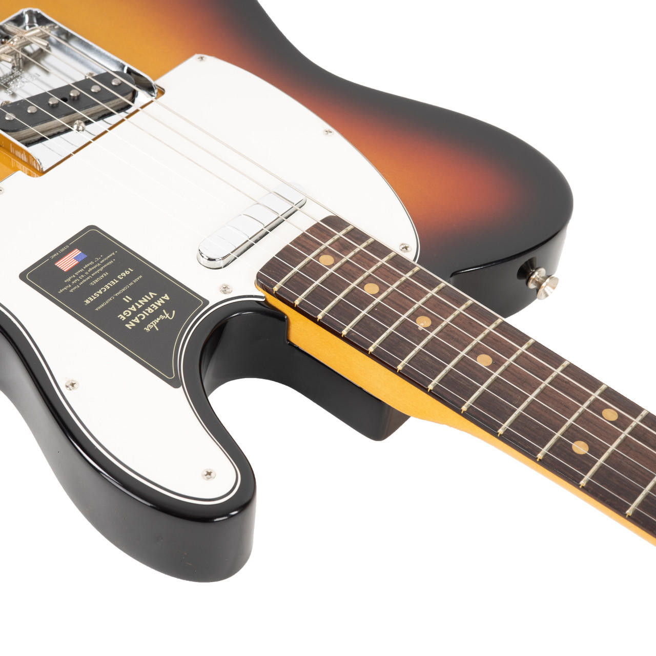 Fender American Vintage II 1963 Telecaster Rosewood - 3 Tone Sunburst ...