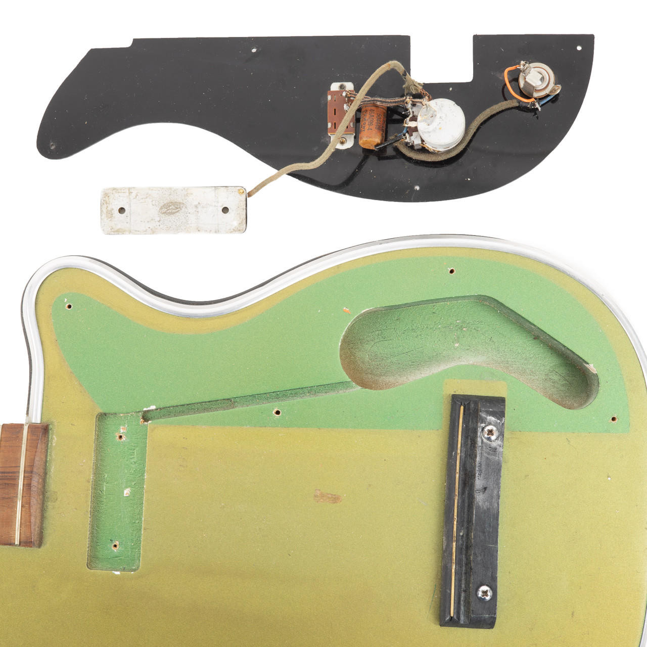 Vintage Harmony Stratotone Newport H42/2 Colorama Metallic Green 1950s ...