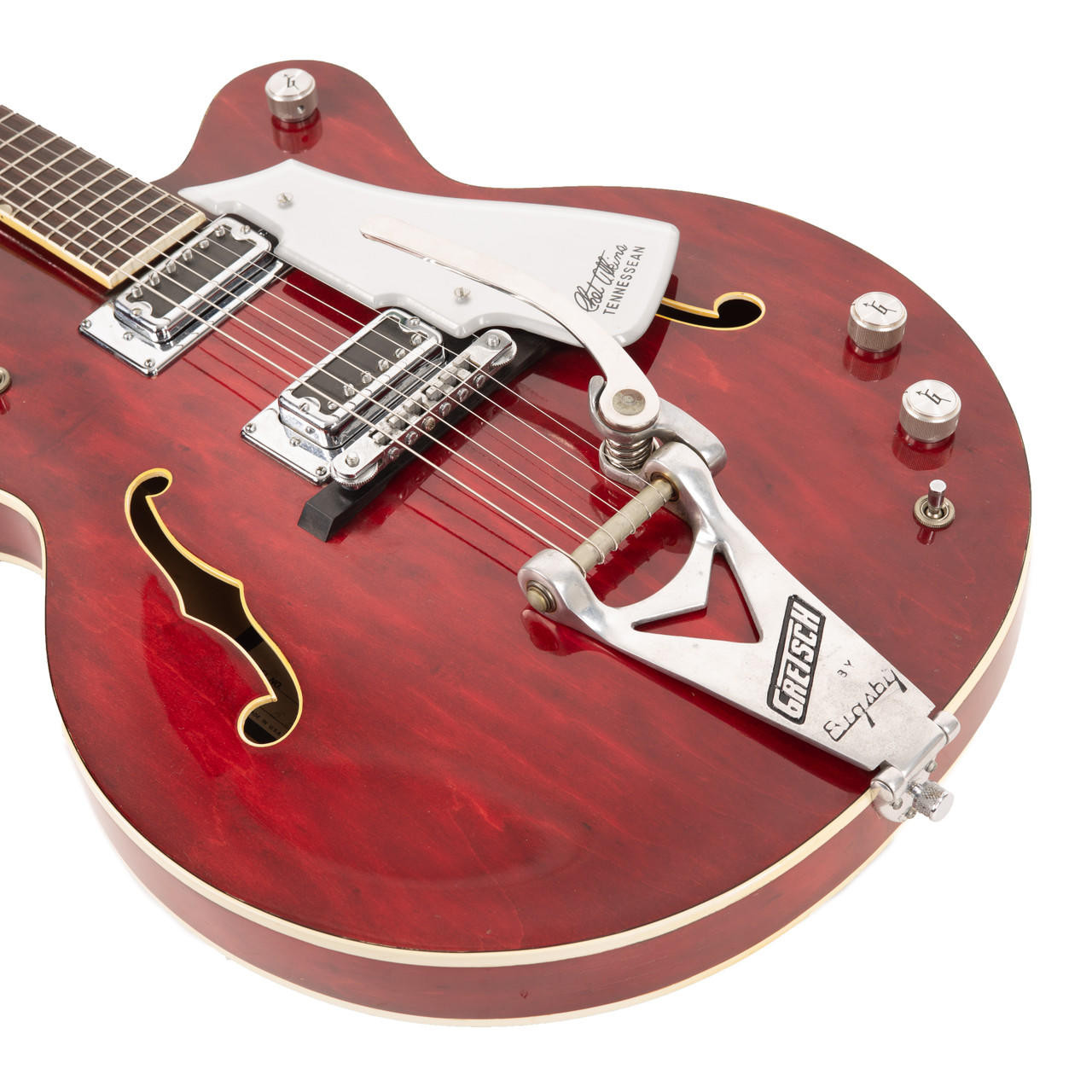 Vintage Gretsch Model 7655 Chet Atkins Tennessean Burgundy 1975 | Cream ...