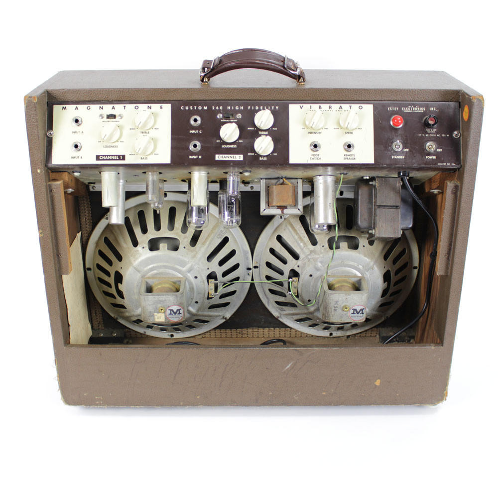 Vintage 1961 Magnatone Custom 260 35W 2x12 Tube Combo Amp | Cream City ...