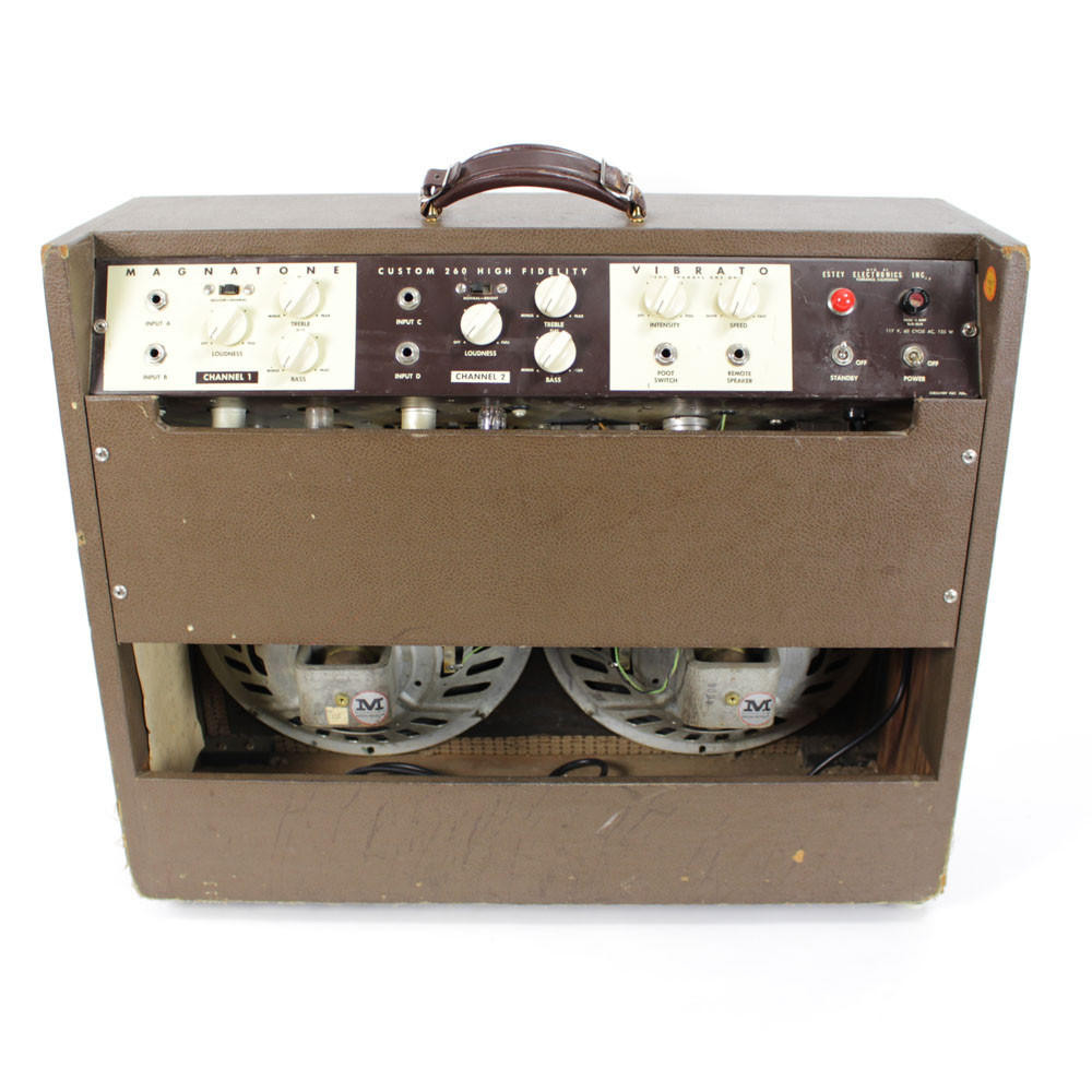 Vintage 1961 Magnatone Custom 260 35W 2x12 Tube Combo Amp | Cream City ...