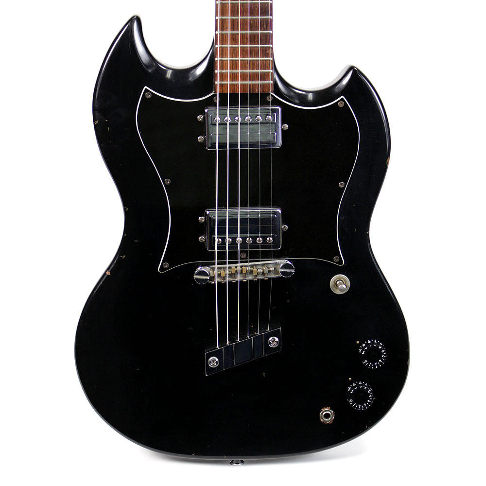 Vintage 1972 Guild S-90 Electric Guitar Black Finish | Cream City Music