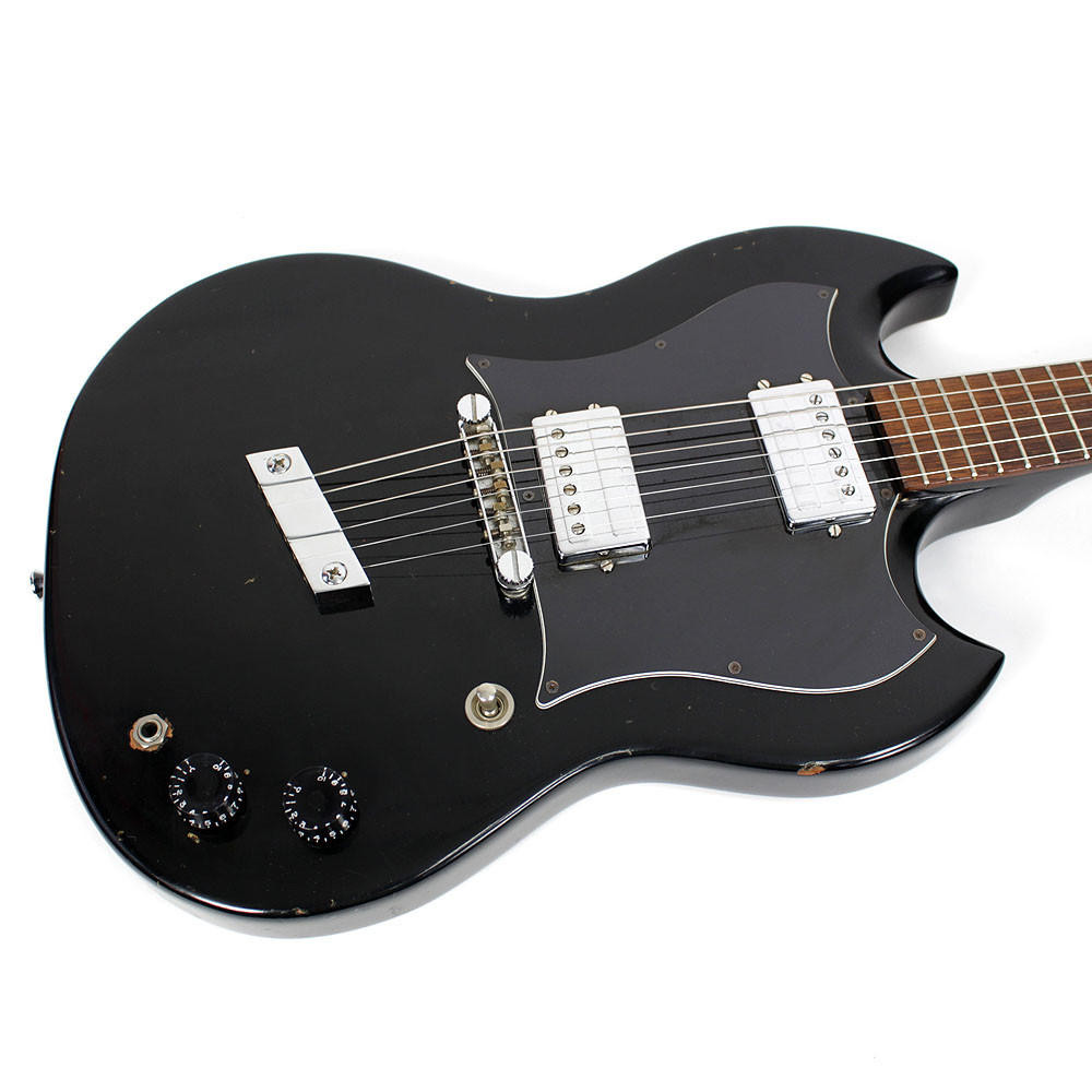 Vintage 1972 Guild S-90 Electric Guitar Black Finish | Cream City Music