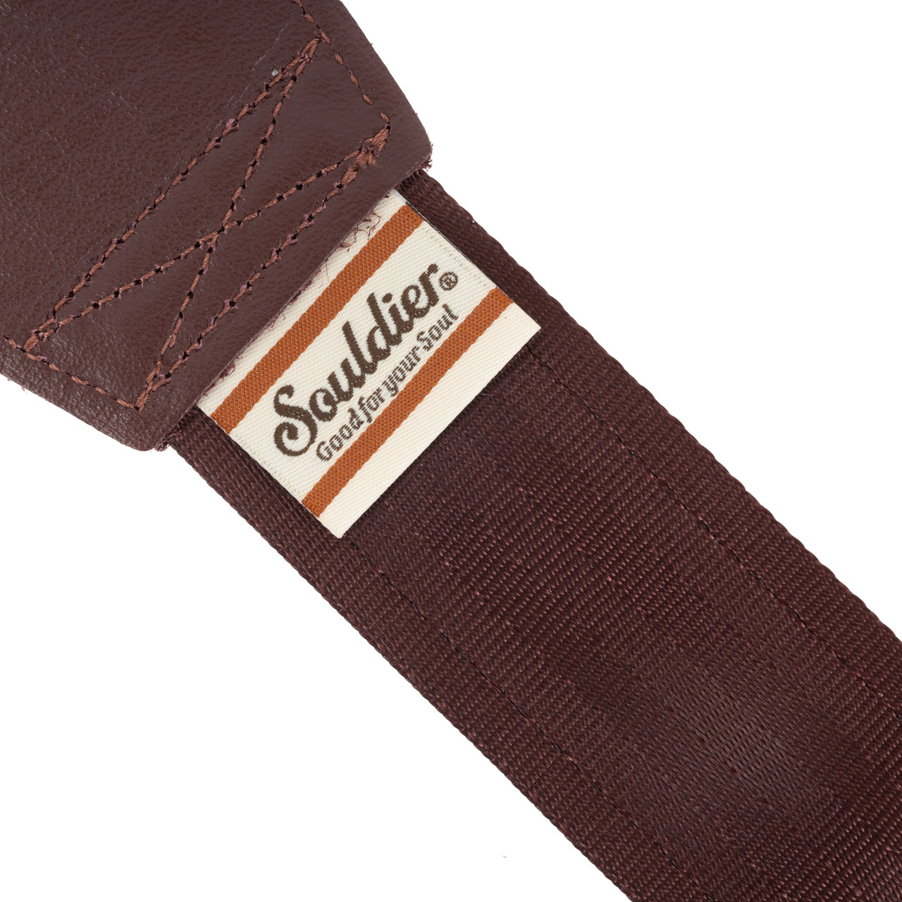 Souldier 2" Guitar Strap - "Medallion" Maroon | Cream City Music