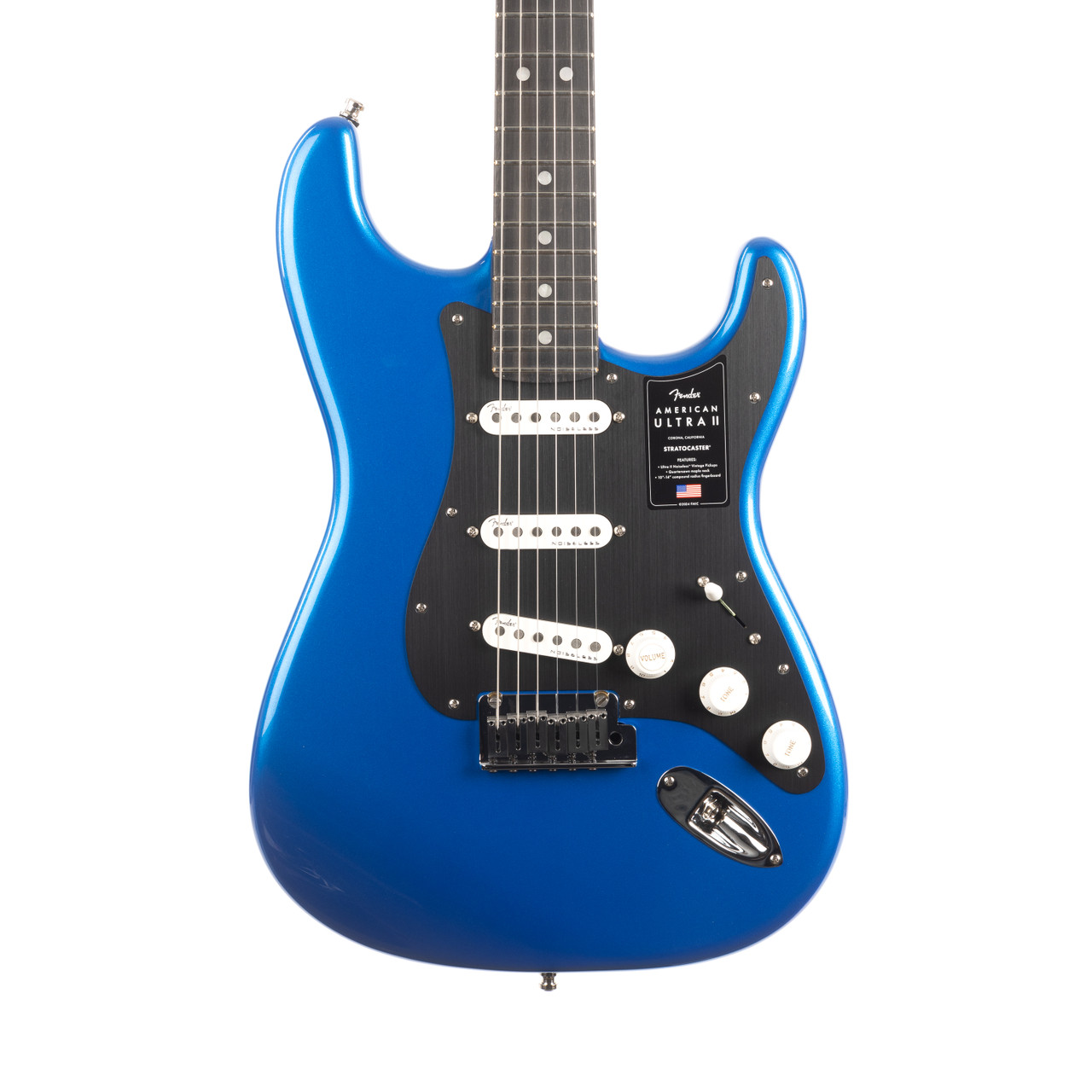 Fender American Ultra II Stratocaster Ebony - Noble Blue | Cream City Music