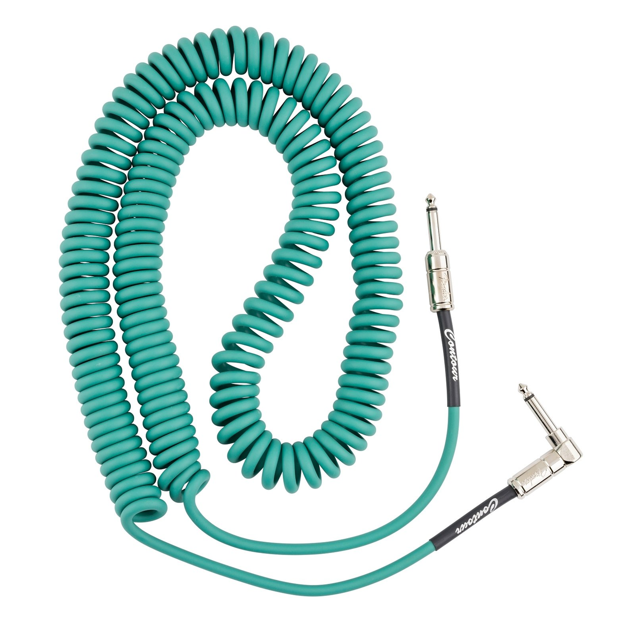Fender Contour 30' Coiled Cable - Sherwood Green | Cream City Music