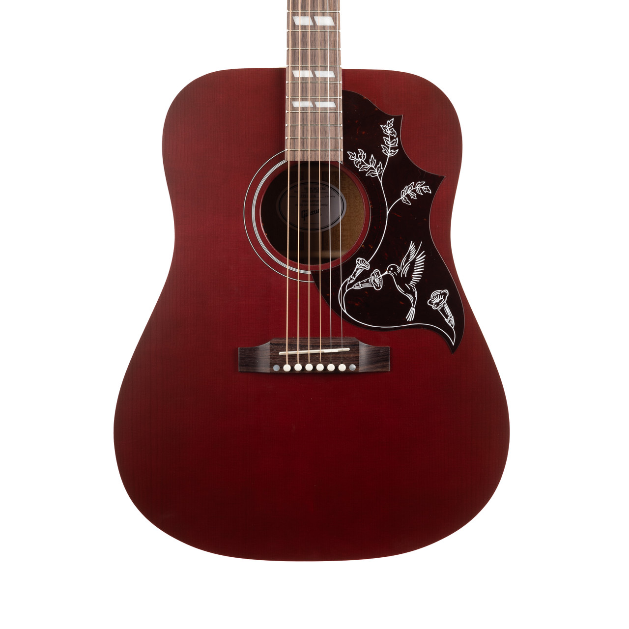 Gibson Hummingbird Special Acoustic-Electric - Satin Wine Red | Cream ...