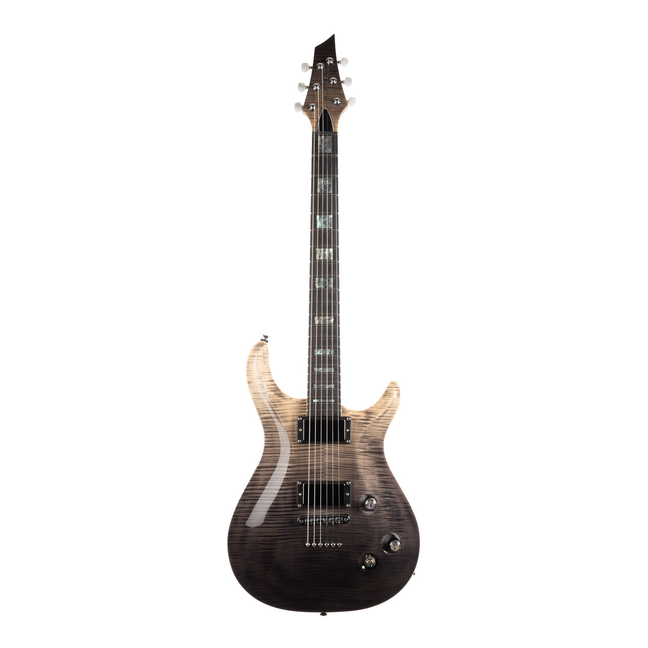 Used Kiesel CT-6 Black Limba Wood Flame Maple Sunburst | Cream City Music