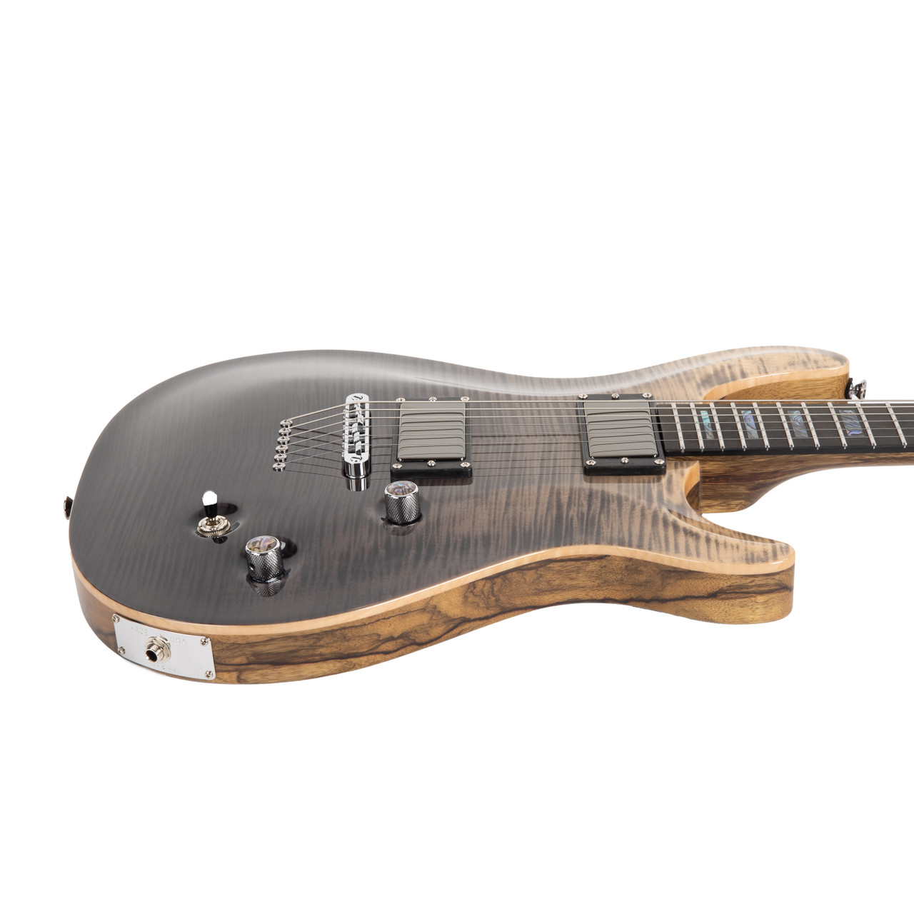 Used Kiesel CT-6 Black Limba Wood Flame Maple Sunburst - Cream City Music