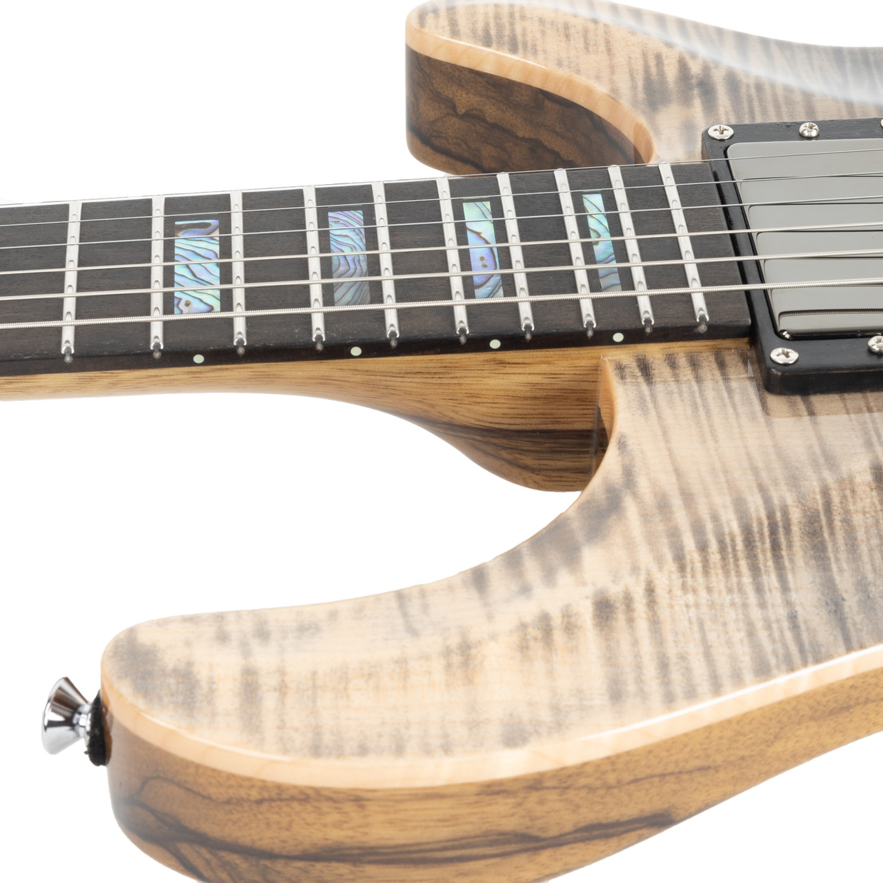 Used Kiesel CT-6 Black Limba Wood Flame Maple Sunburst | Cream City Music