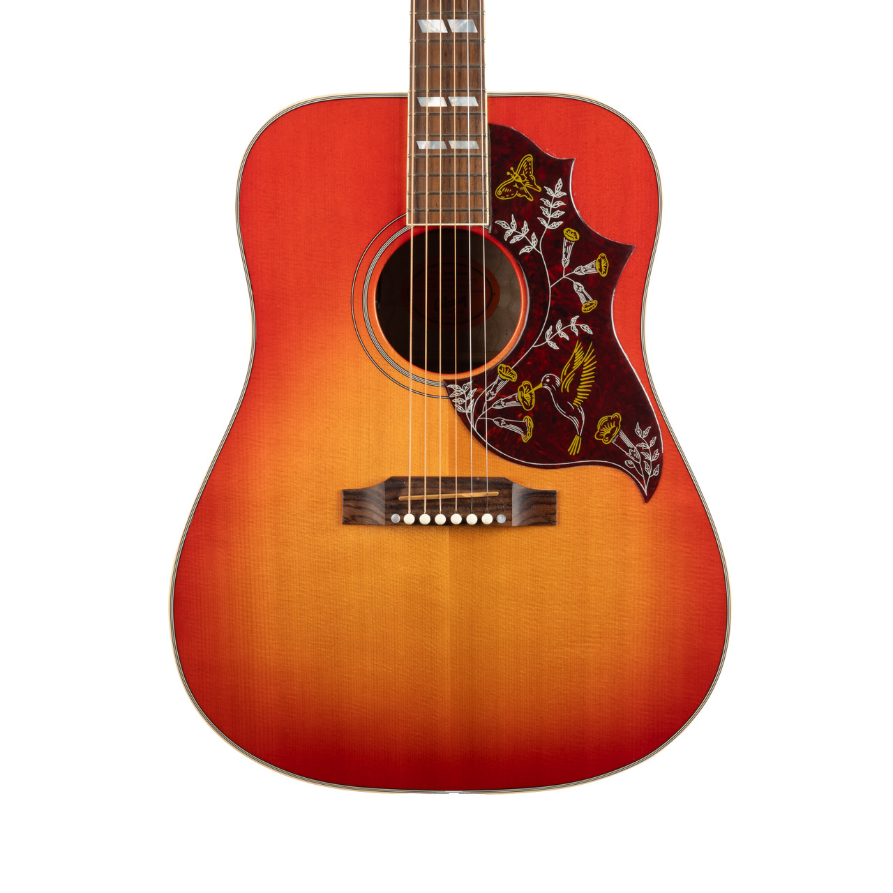 Used Gibson Hummingbird Quilted Maple Cherry Sunburst 2014 | Cream City ...