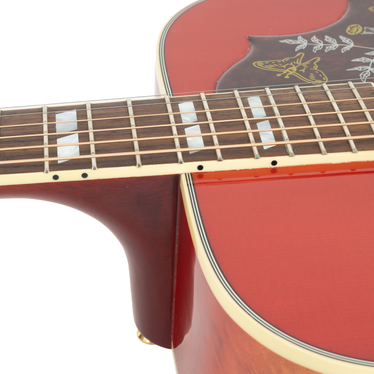 Used Gibson Hummingbird Quilted Maple Cherry Sunburst 2014 | Cream City ...