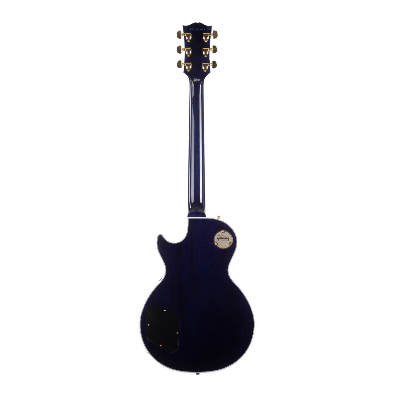 Gibson Custom Les Paul Custom AAAA Flame Maple Top - Ocean Blue - Cream ...