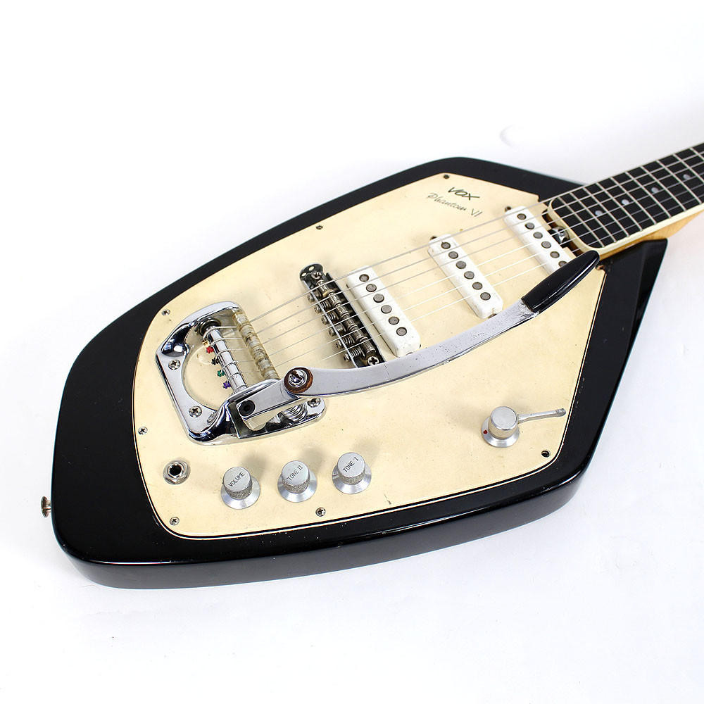 Vintage 1960's Vox Phantom VI Electric Guitar Black Finish Made In ...