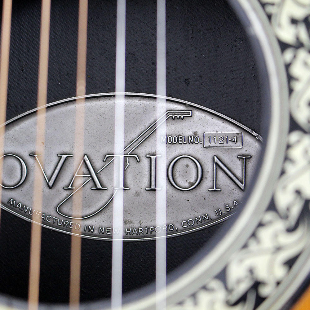 Vintage 1974 Ovation Model 1121-4 Balladeer Acoustic Guitar Natural ...