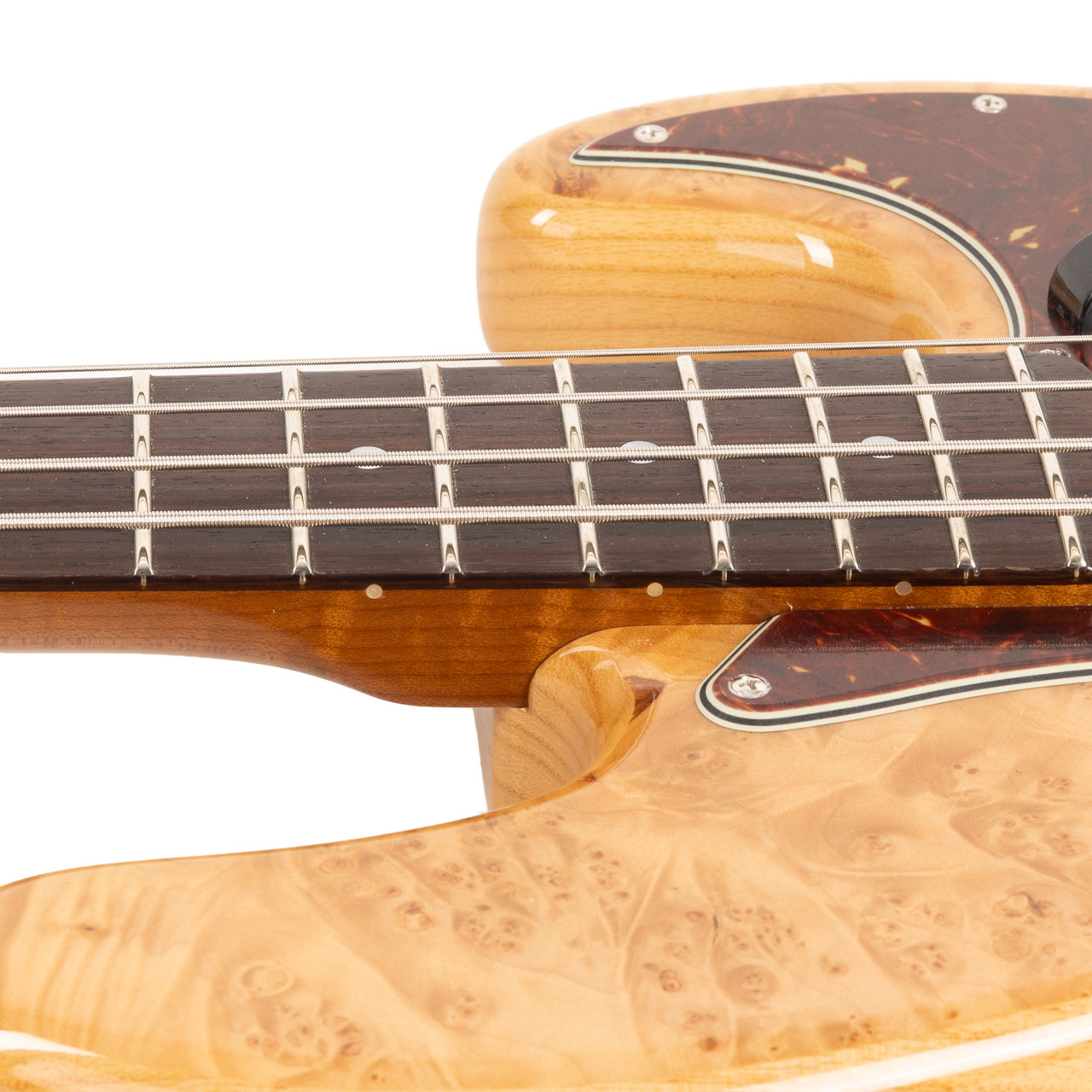 Used Fender Custom Shop Artisan Maple Burl Jazz Bass - Aged Natural ...