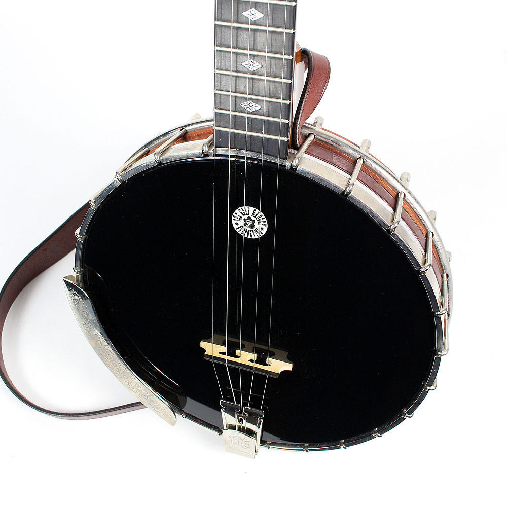 Used Deering Black Diamond Long Neck 5-String Open-Back Banjo | Cream ...