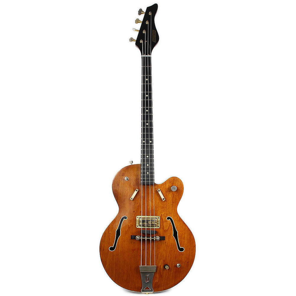 Vintage 1966 Gretsch Model 6071 Electric Bass Guitar Brown Finish ...