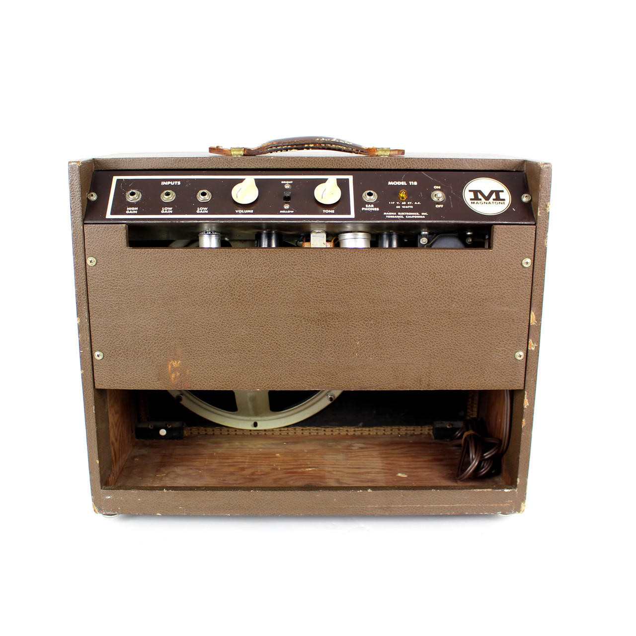 Vintage 1959 Magnatone Model 118 5W 1x12 Tube Combo Amp | Cream City Music