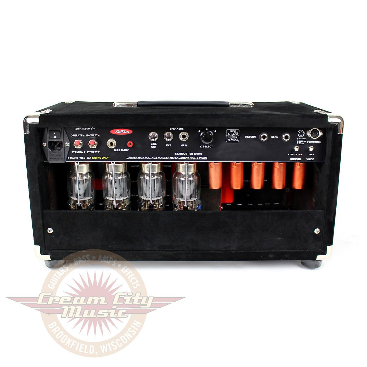 2010 Red Plate Amps Stardust 160W Boutique Tube Amp Head | Cream City Music