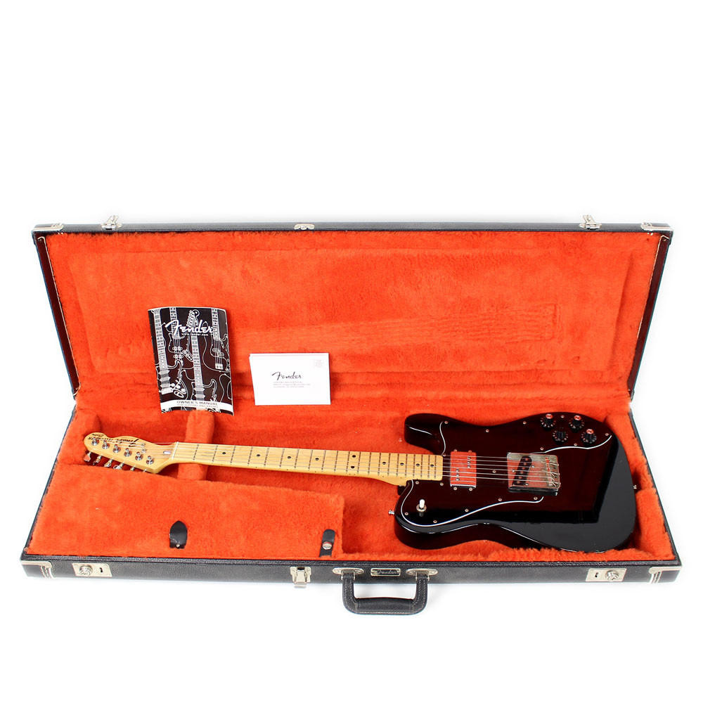 1997 Fender MIJ Telecaster Custom Electric Guitar Black | Cream City Music