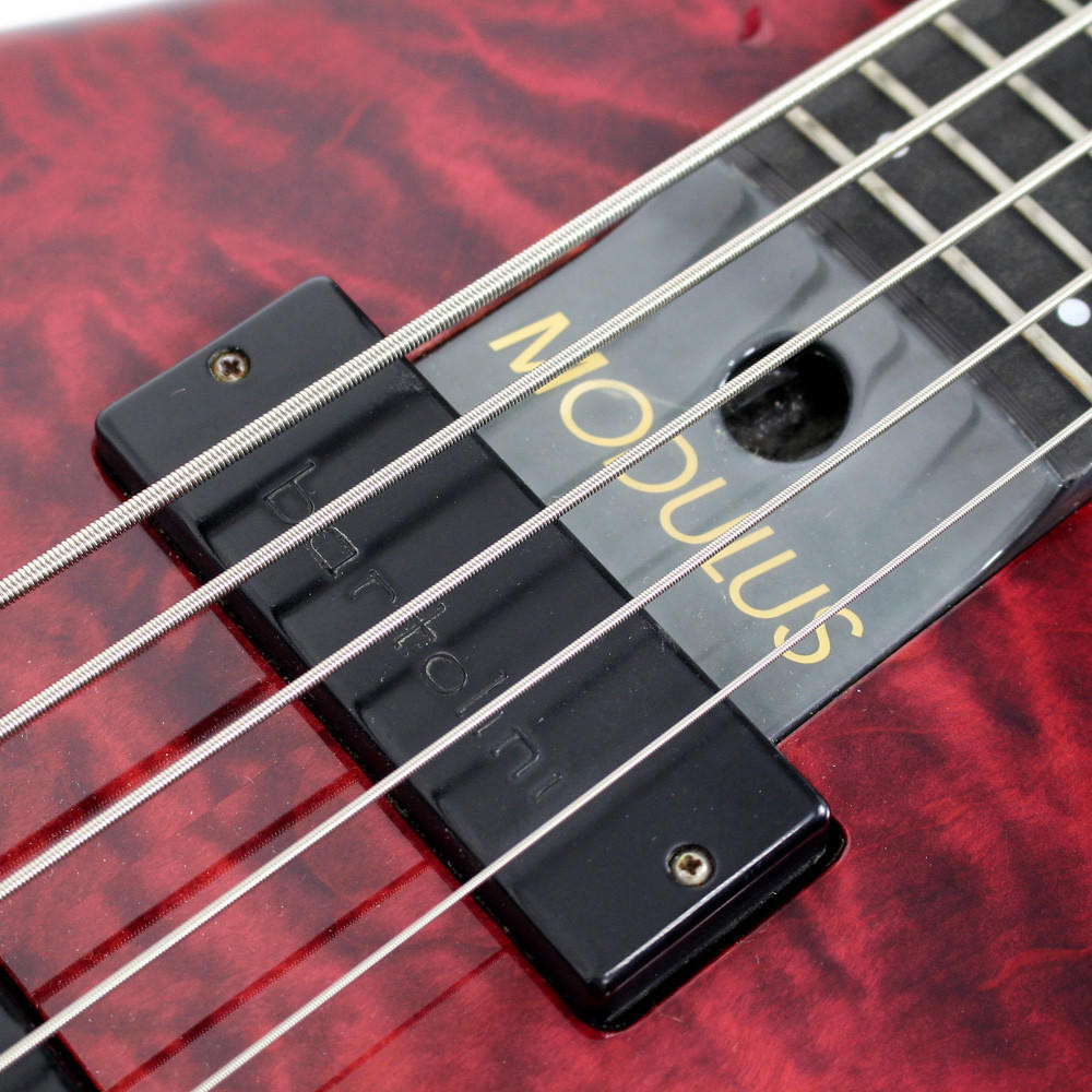 Used Modulus Quantum 5 5-String Bass w/ Quilted Maple Top in Black ...