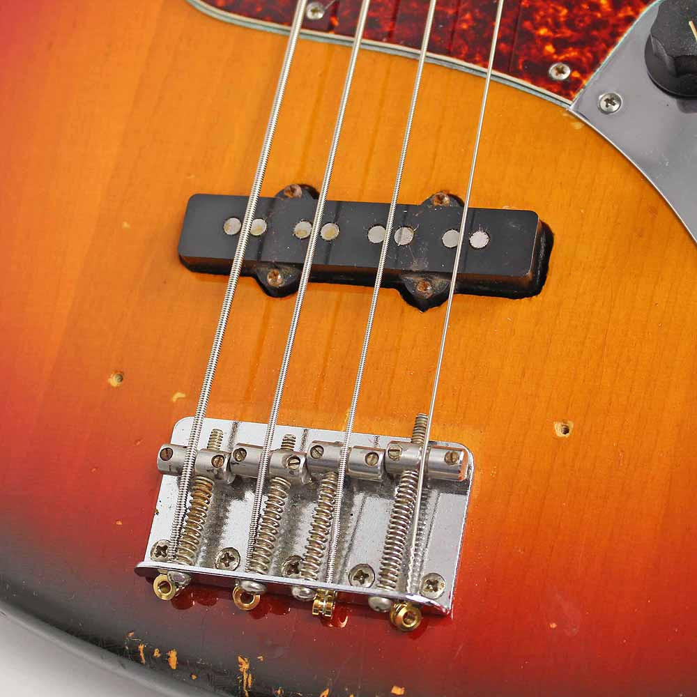 Vintage 1970 Fender Jazz Bass Sunburst Finish | Cream City Music
