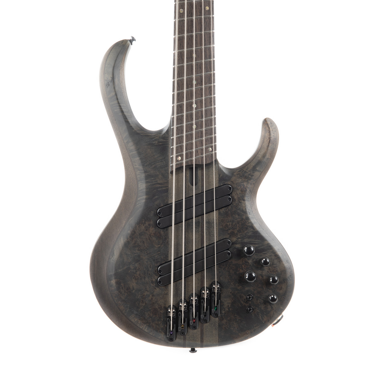 Ibanez BTB805MS 5 String Multi Scale Bass - Transparent Gray Flat ...