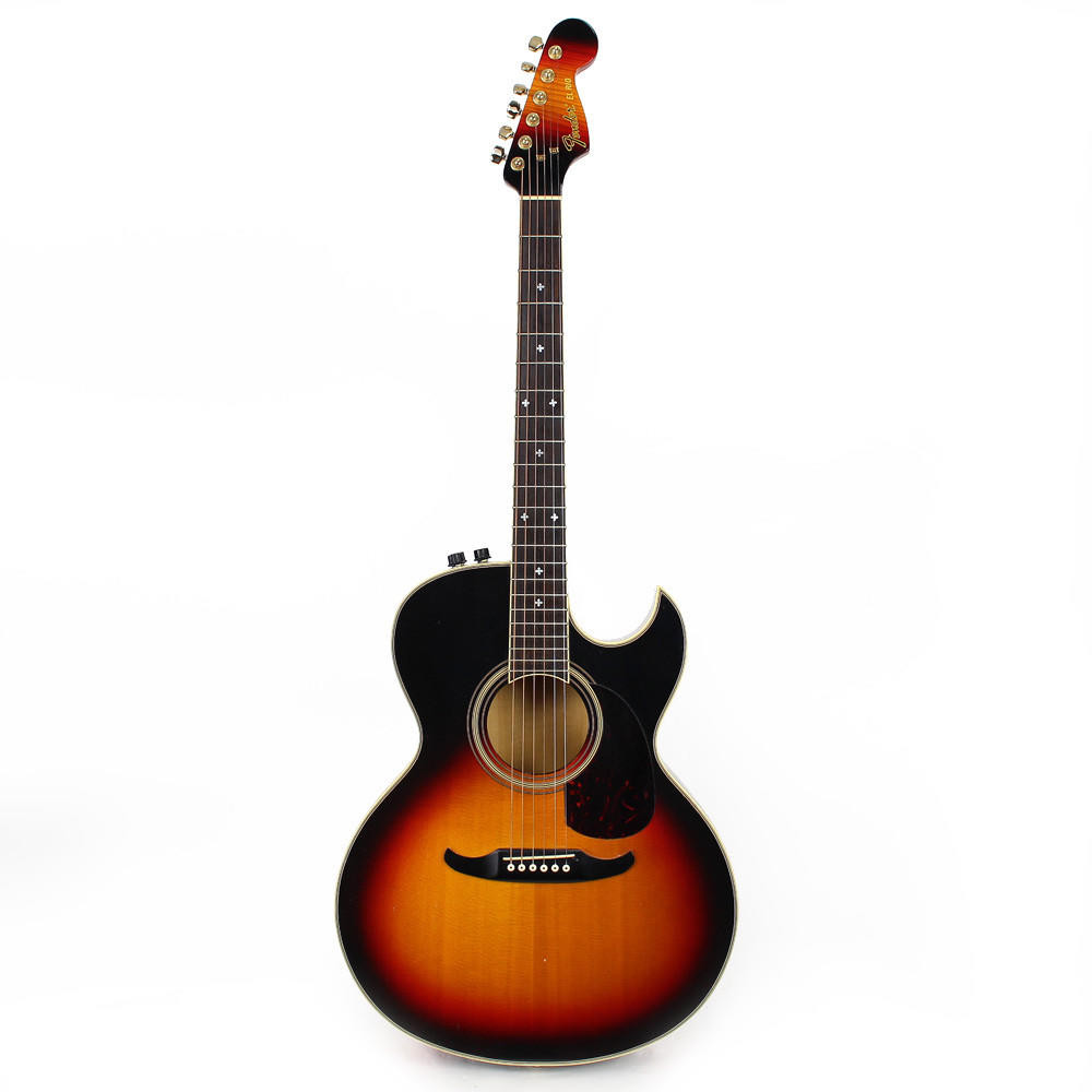 Used Fender El Rio Flame Sycamore Acoustic Electric Guitar in Sunburst ...