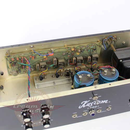 Vintage 1970 Kustom K200B-1 100W 2x15 Guitar Amp Stack Red Tuck & Roll ...