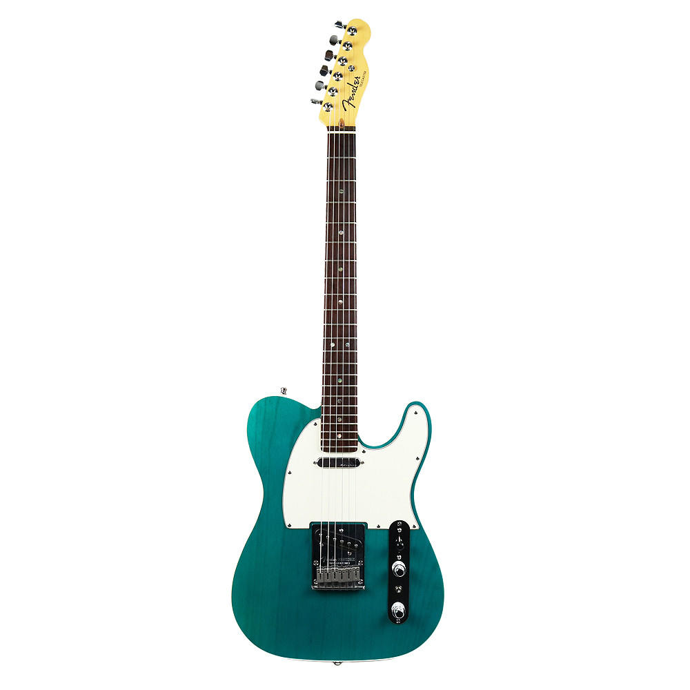 2000 Fender American Deluxe Power Telecaster Electric Guitar Trans Teal ...