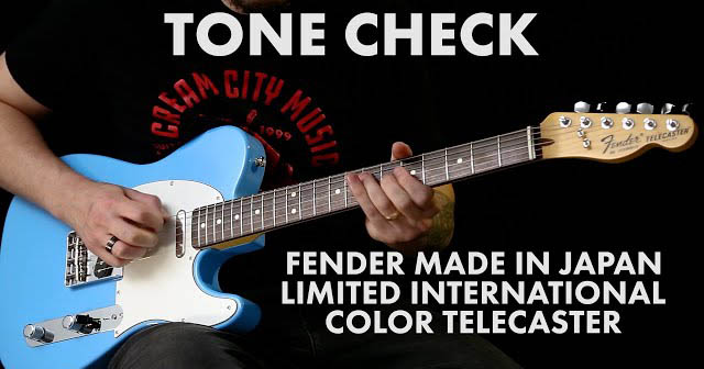 TONE CHECK: Fender Made In Japan Limited International Color Telecaster ...
