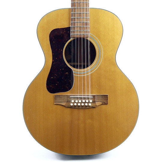 Vintage 1973 Guild F112 Lefty 12-String Acoustic Guitar Natural Finish ...