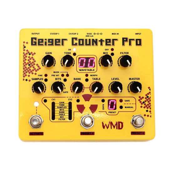 WMD Geiger Counter Pro High Gain Preamp Computer Pedal | Cream City Music