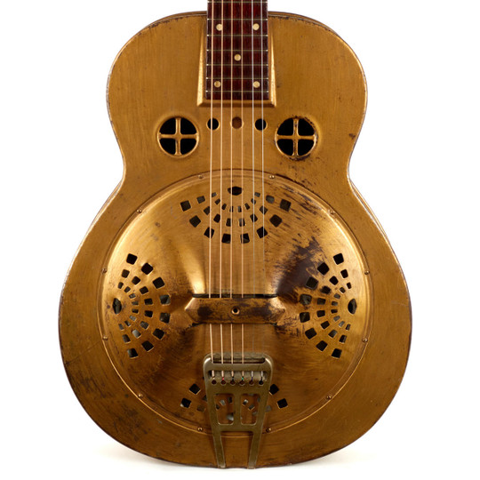Vintage Dobro Model 35 (32) Roundneck Resonator Gold 1930's | Cream ...