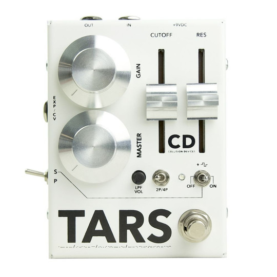 Collision Devices TARS Fuzz Filter Pedal - White with Silver Knobs ...