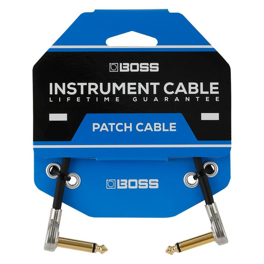 Boss 8" Slimline Patch Cable - Right to Right | Cream City Music