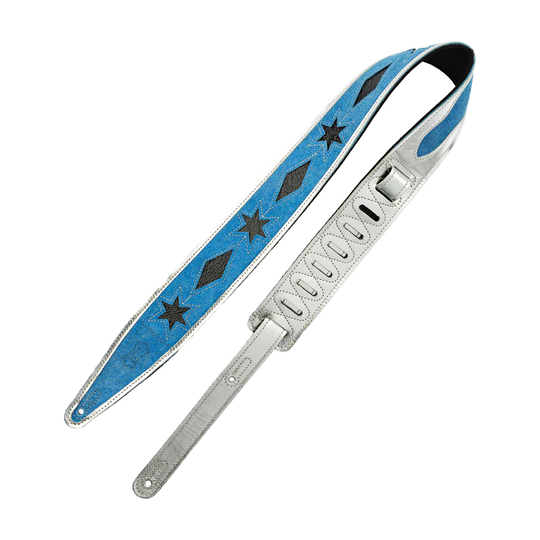 Levy's x Jodi Head Icon Series 2.5" Leather Guitar Strap - Ace | Cream ...