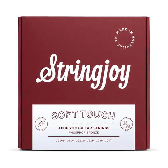 Stringjoy Soft Touch Naturals Acoustic Guitar Strings Phosphor Bronze ...