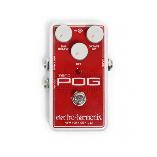 Electro-Harmonix Nano POG Polyphonic Octave Generator Pedal | Cream ...