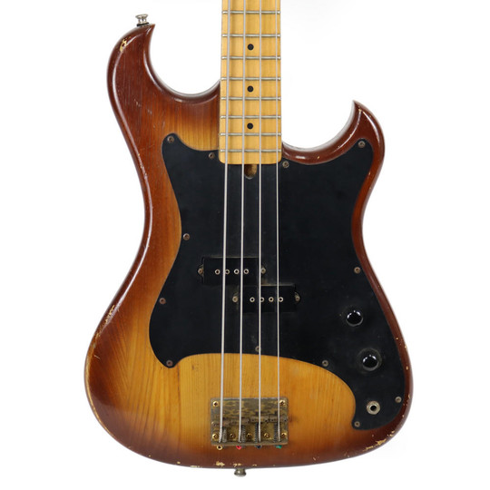 Vintage Electra Solid Body Electric Bass Guitar in Sunburst | Cream ...