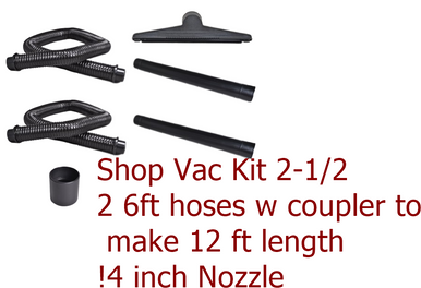 Shop Vac Attachment Kit 2 - 1/2 set