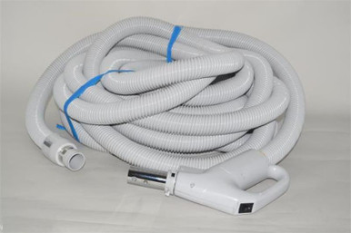 Central vacuum hose 50 ft with low voltage on off switch and button ...