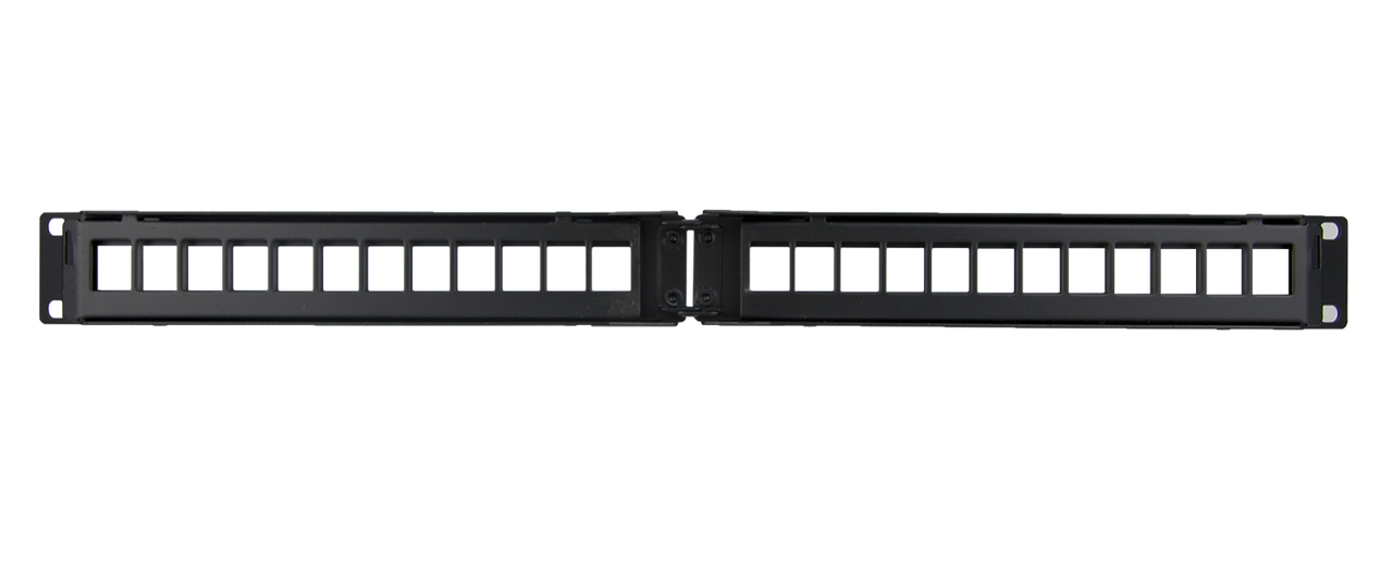 Angled Keystone Patch Panel (24-Port) | For High-Density Racks